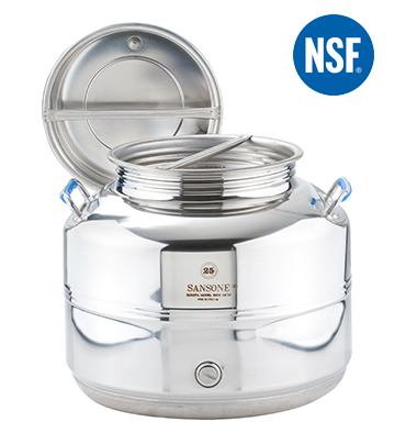 15L Olive Oil Storage Tank | Stainless Steel | Sansone Fusti | Polished ...